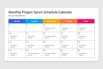 Project Monthly Planner Google Slides Template | Nulivo Market