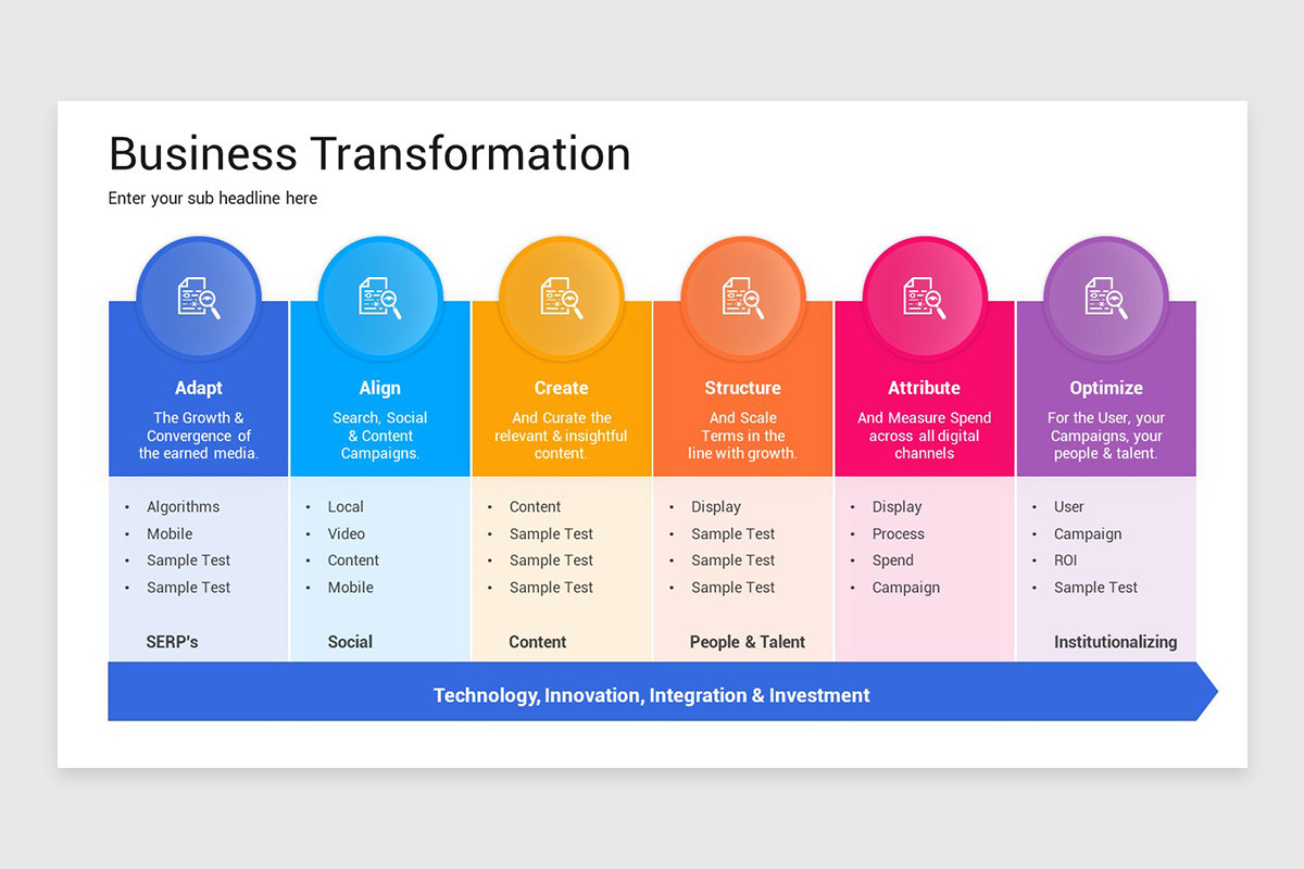Business Transformation Keynote Template | Nulivo Market