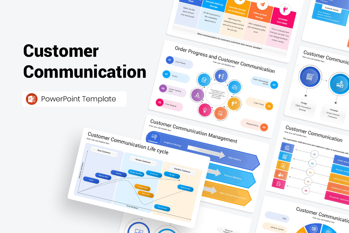 Customer Communication PowerPoint Template | Nulivo Market