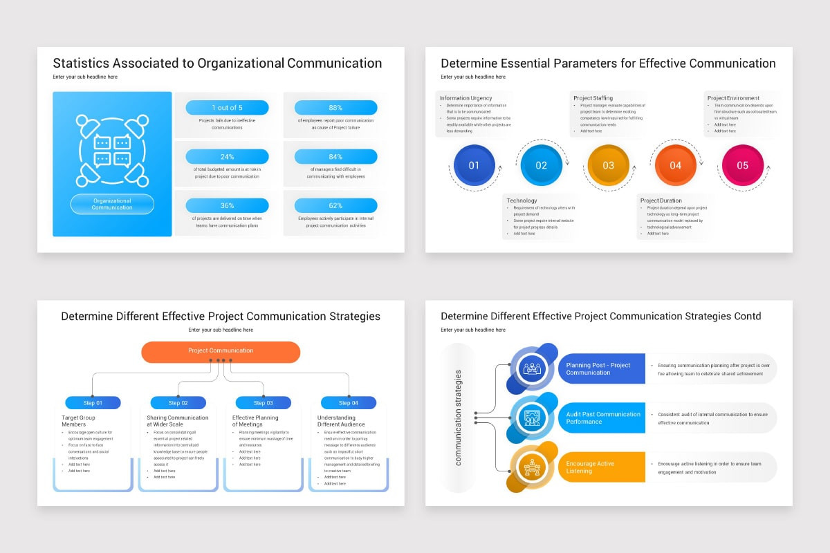 Stakeholder Communication Plan PowerPoint Template | Nulivo Market