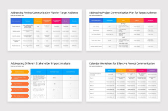 Stakeholder Communication Plan PowerPoint Template | Nulivo Market
