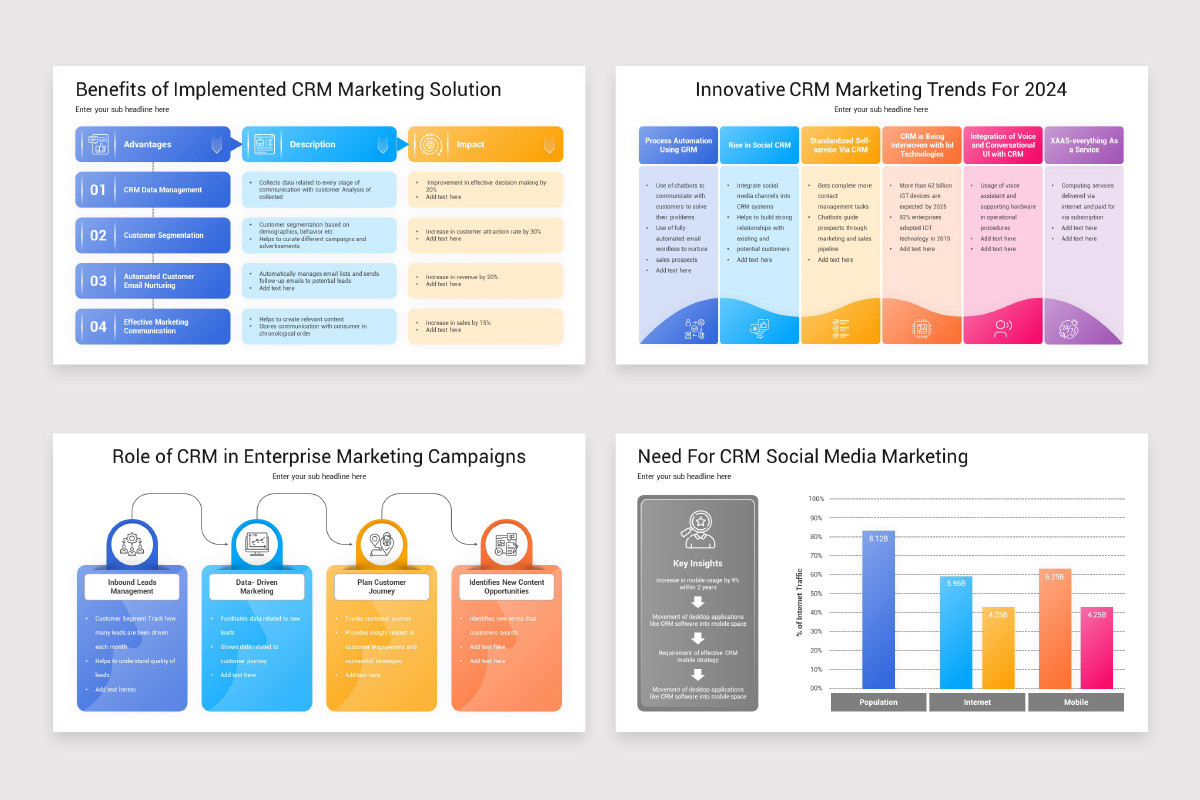 Customer Relationship CRM Marketing PowerPoint Template | Nulivo Market