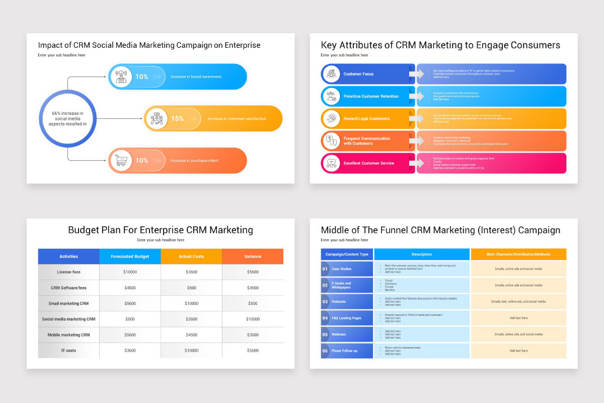 Customer Relationship CRM Marketing Google Slides Template | Nulivo Market