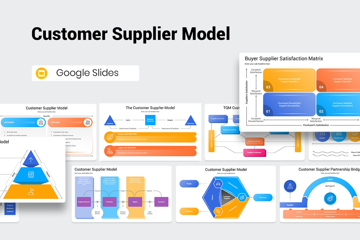 Customer Supplier Model Google Slides Template | Nulivo Market