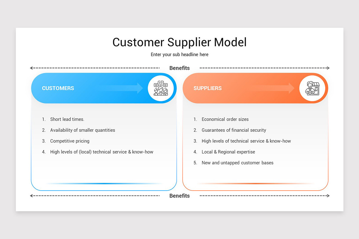Customer Supplier Model Keynote Template | Nulivo Market