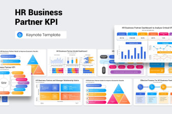 HR Business Partner KPI Keynote Template | Nulivo Market