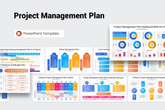 Project Management Plan PowerPoint Template | Nulivo Market