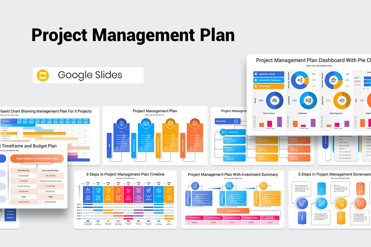 Project Management Plan Google Slides Template | Nulivo Market