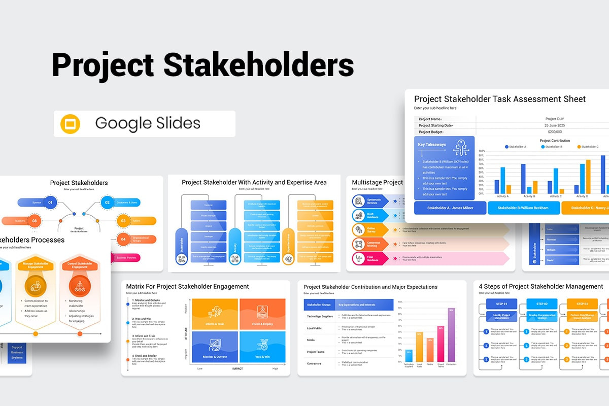 Project Stakeholders Google Slides Template | Nulivo Market
