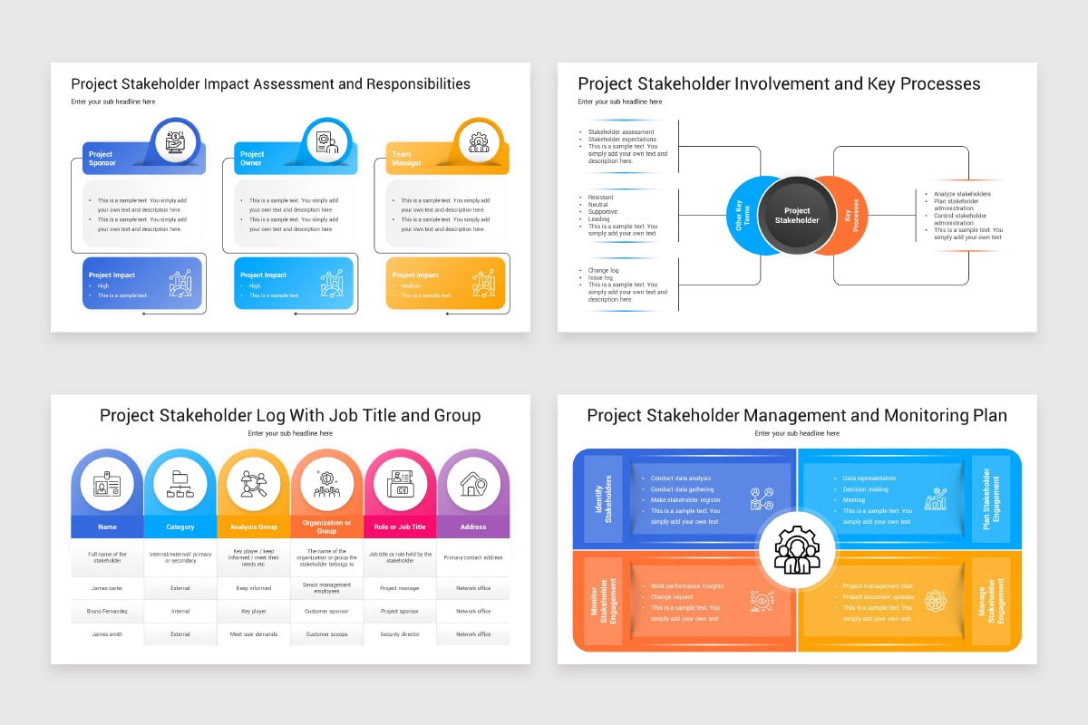 Project Stakeholders Google Slides Template | Nulivo Market