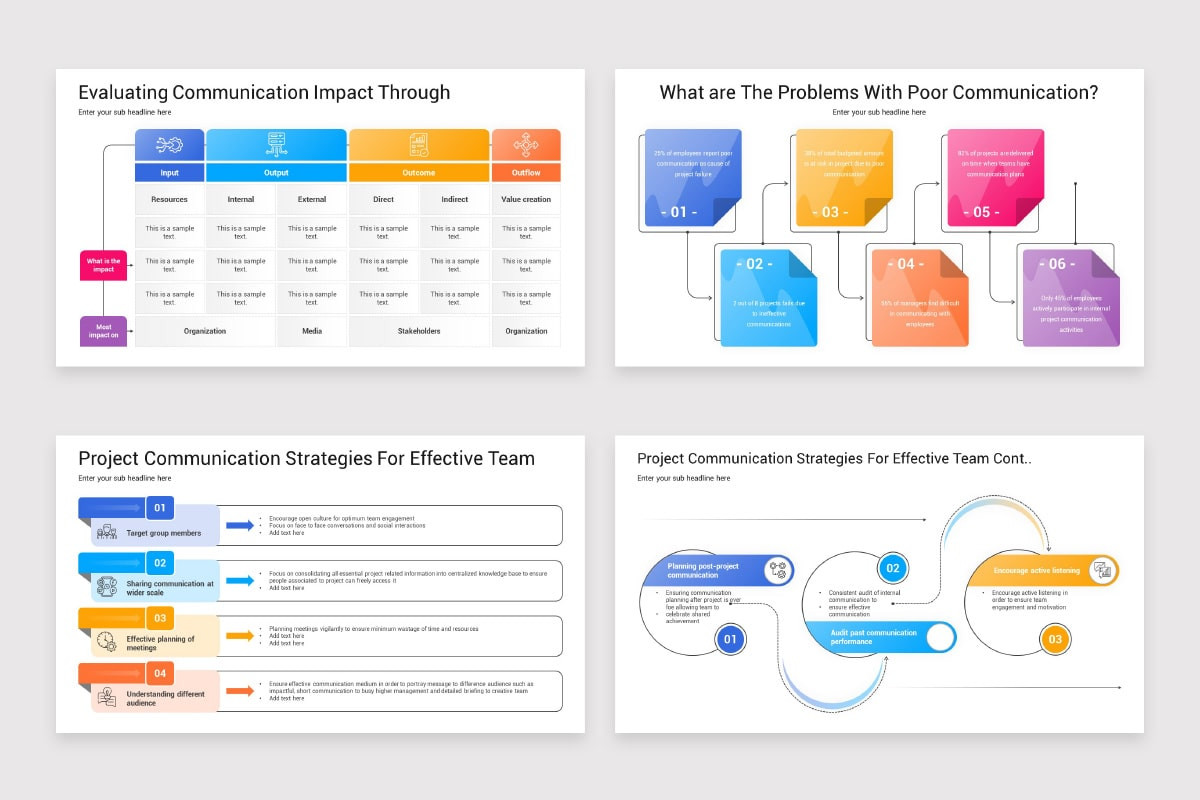 Stakeholder Communication Strategy PowerPoint Template | Nulivo Market