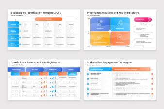 Stakeholder Communication Strategy PowerPoint Template | Nulivo Market