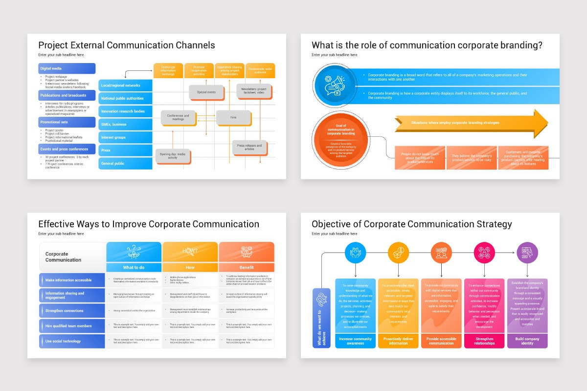 Stakeholder Communication Strategy Google Slides Template | Nulivo Market