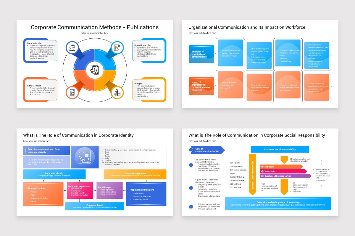 Stakeholder Communication Strategy Google Slides Template | Nulivo Market