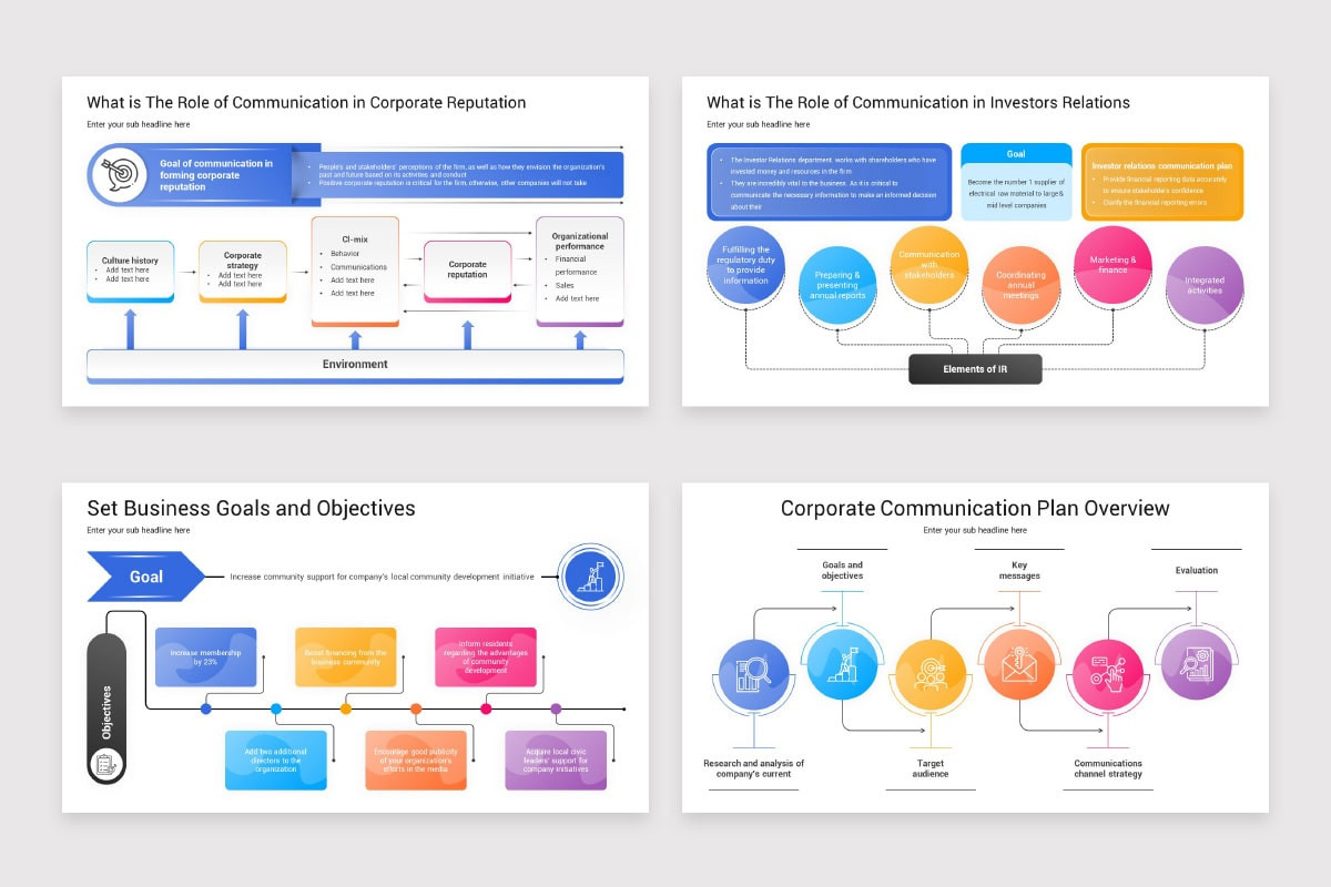 Stakeholder Communication Strategy Google Slides Template | Nulivo Market