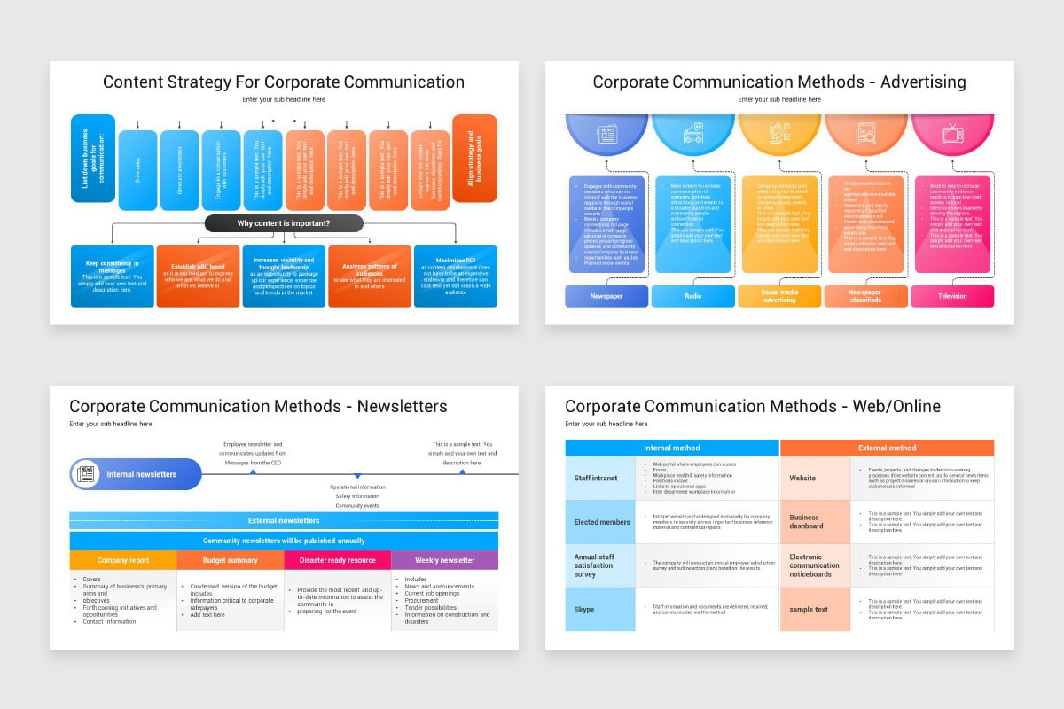 Stakeholder Communication Strategy Google Slides Template | Nulivo Market