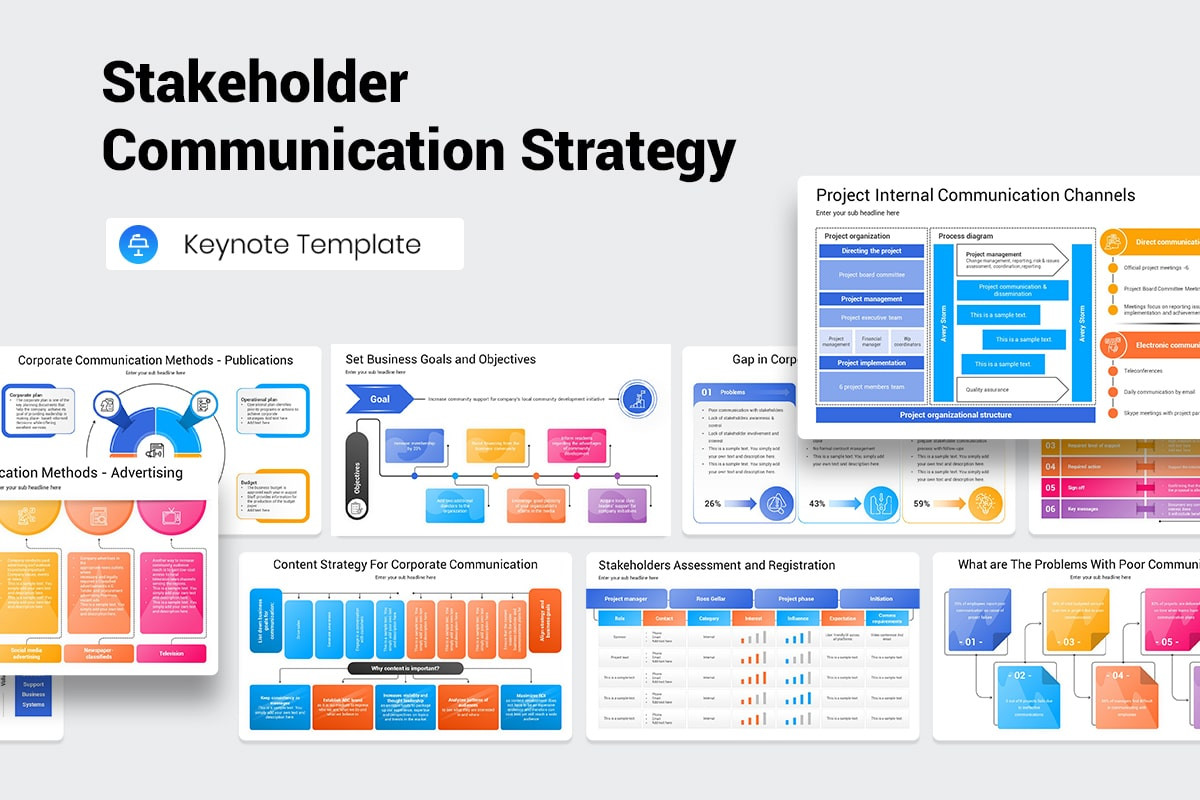 Stakeholder Communication Strategy Keynote Template | Nulivo Market