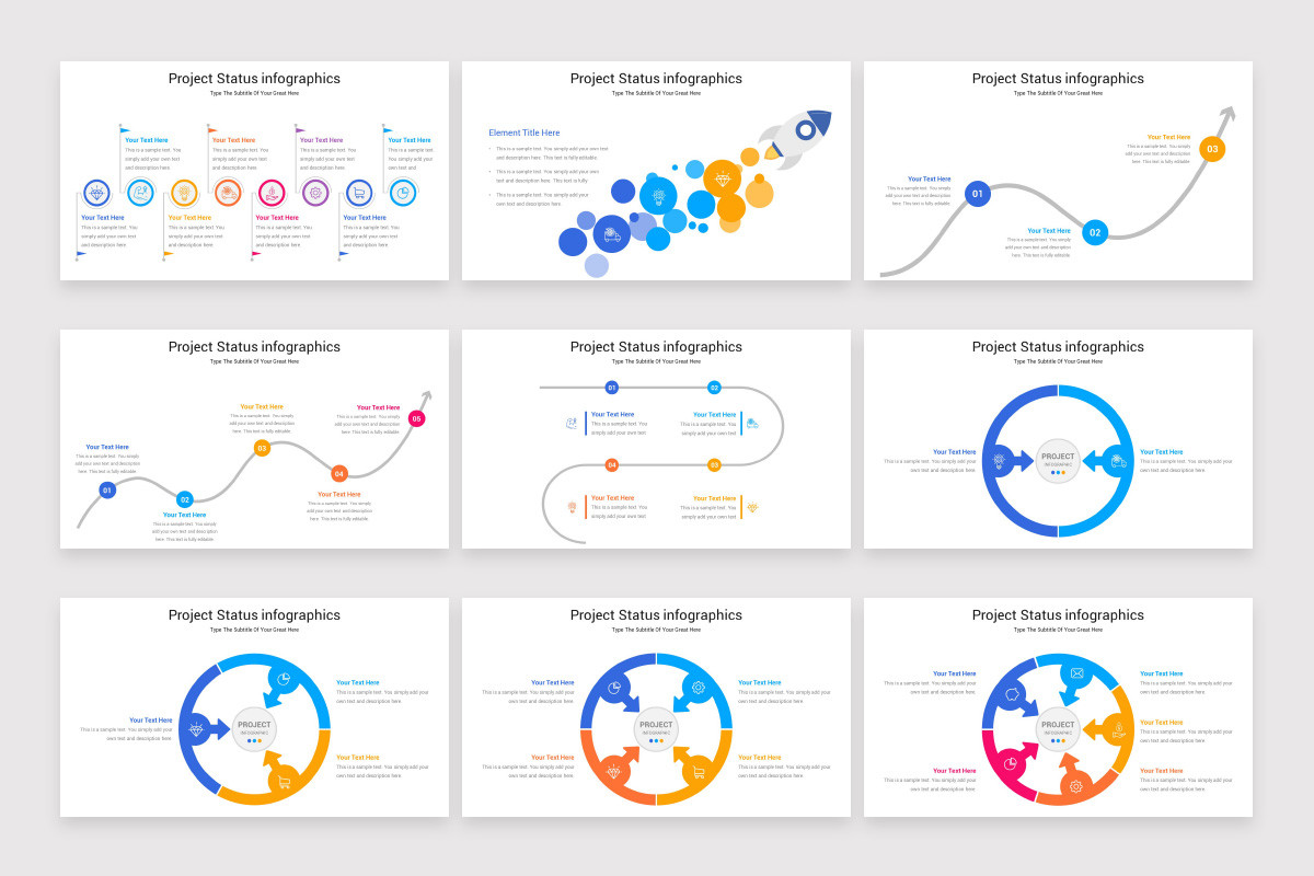 Project Status PowerPoint Template | Nulivo Market