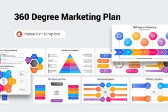 360 Degree Marketing Plan PowerPoint Template | Nulivo Market