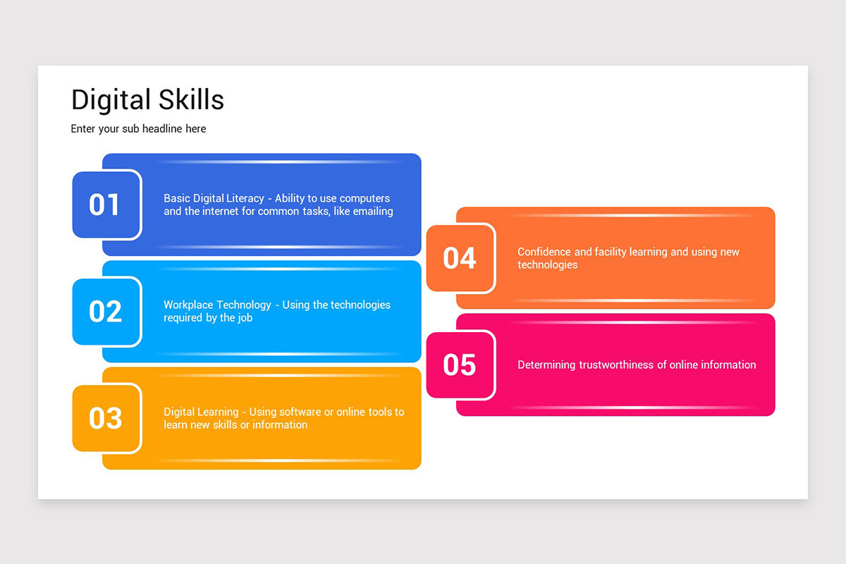 Digital Skills Keynote Presentation Template | Nulivo Market