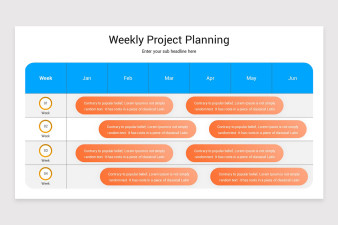 Weekly Project Planning Google Slides Template | Nulivo Market