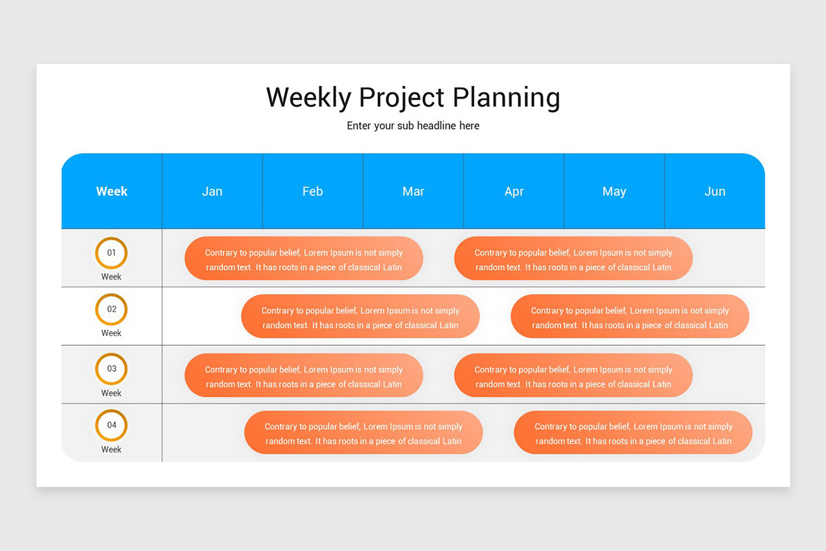 Weekly Project Planning Keynote Template | Nulivo Market