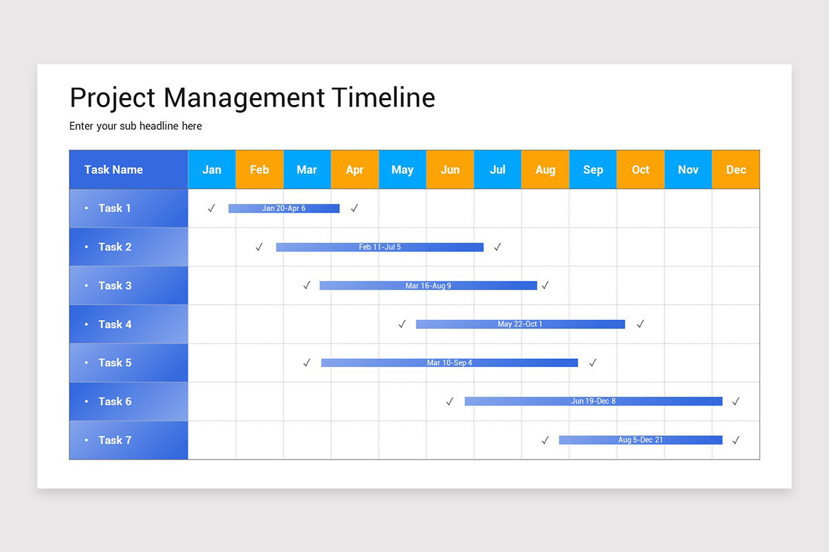 Project Management Timeline Keynote Template | Nulivo Market
