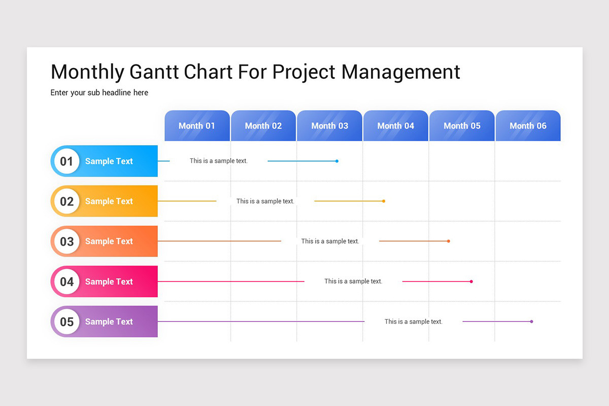 Project Monthly Timeline Google Slides Template | Nulivo Market