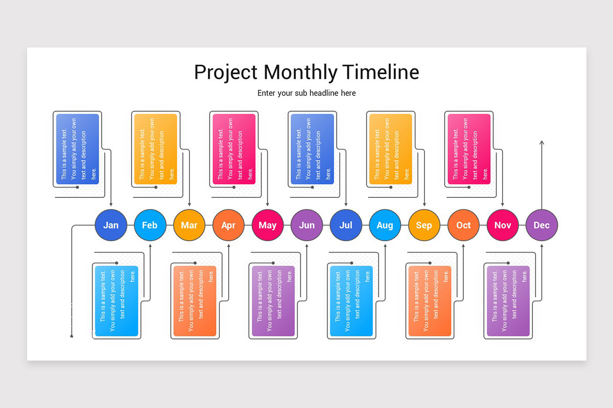 Project Monthly Timeline Keynote Template | Nulivo Market