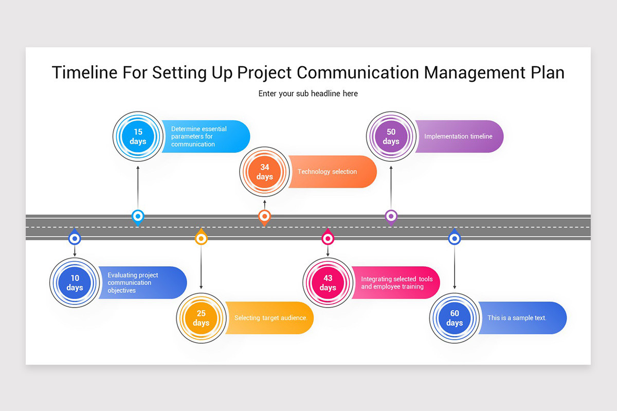 Communication Plan Timeline PowerPoint Template | Nulivo Market