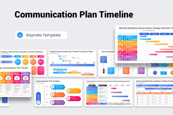 Communication Plan Timeline Keynote Template | Nulivo Market