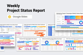 Weekly Project Status Report Google Slides Template | Nulivo Market