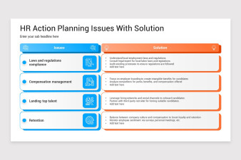 HR Action Plan PowerPoint Template | Nulivo Market