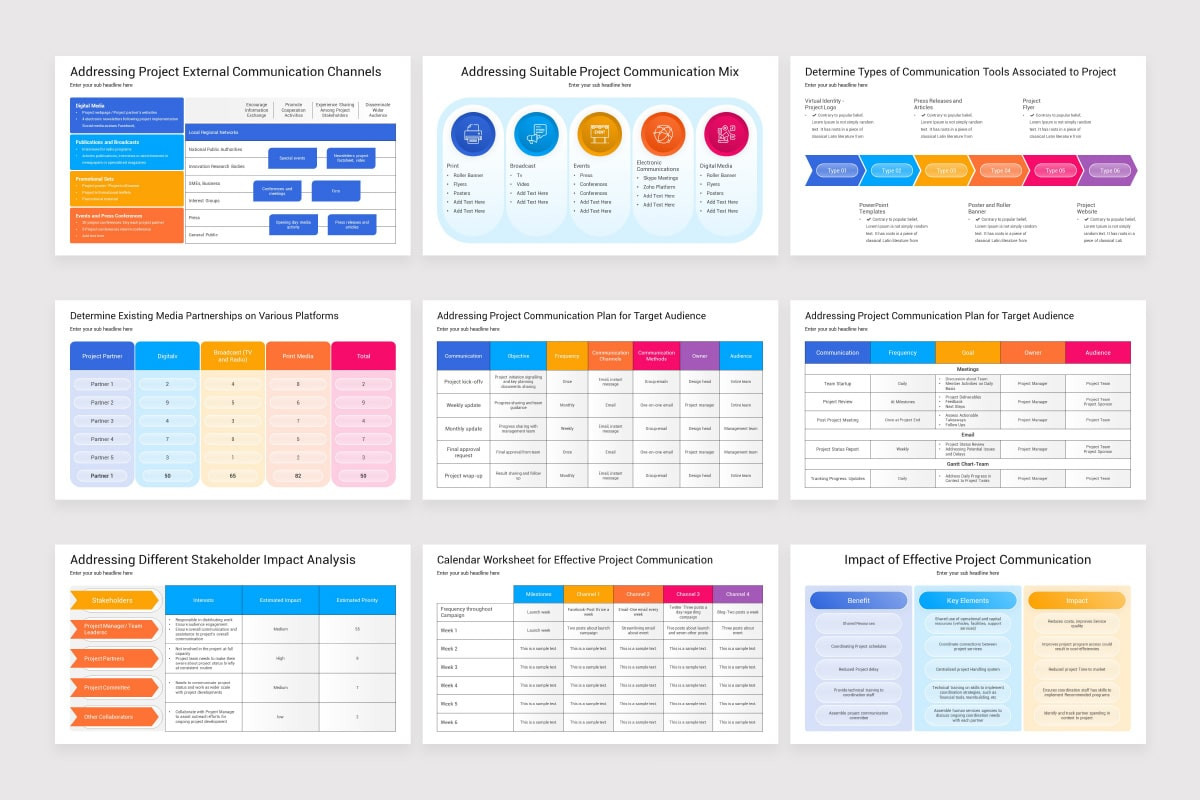Stakeholder Management Models Google Slides Template | Nulivo Market
