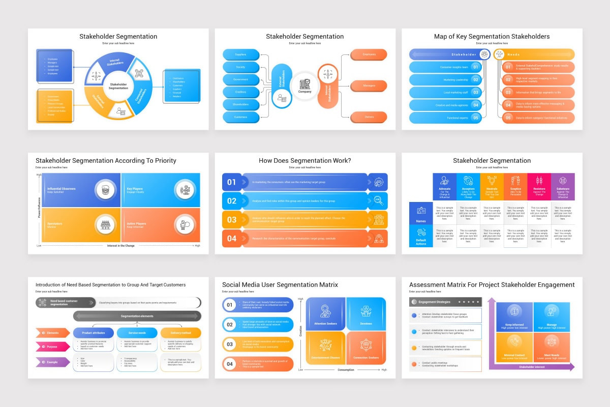 Stakeholder Management Models Google Slides Template | Nulivo Market