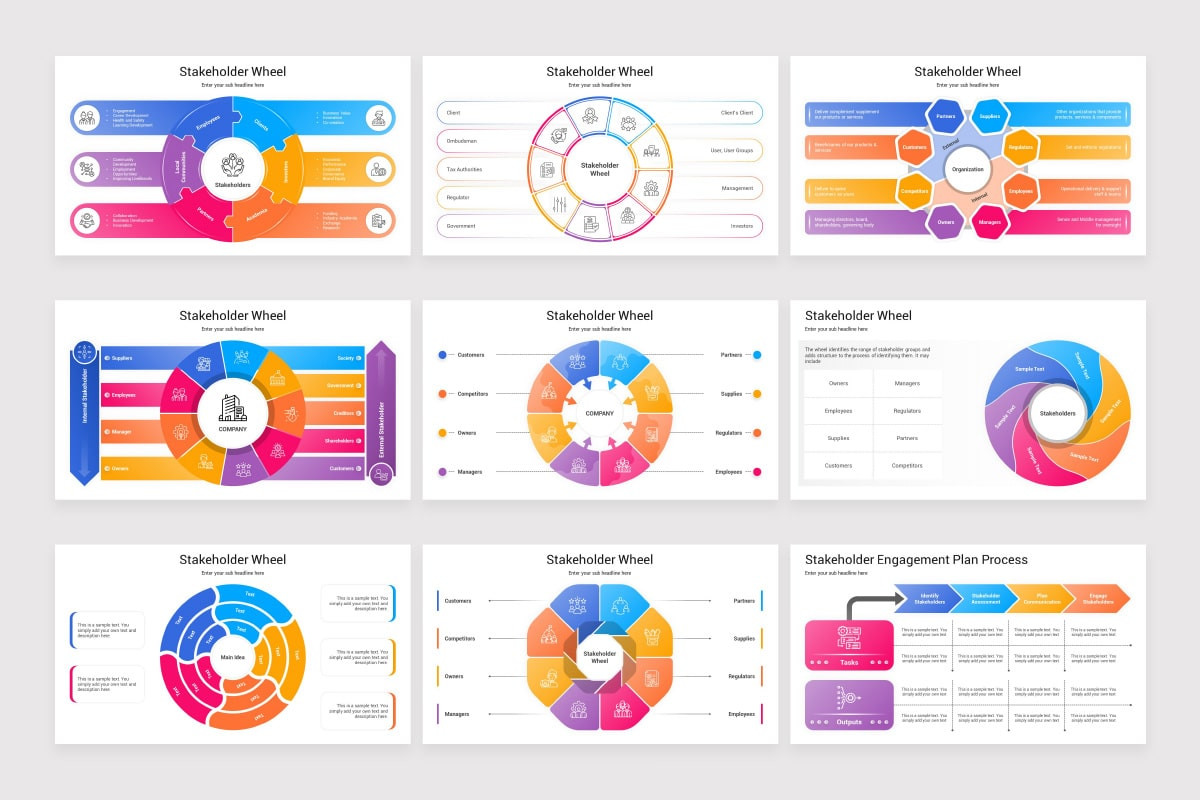 Stakeholder Management Models Google Slides Template | Nulivo Market