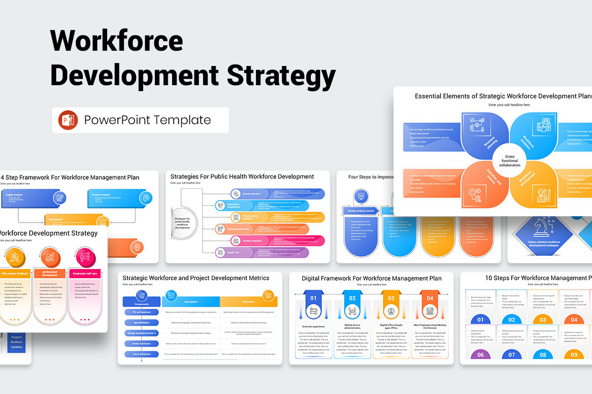 Workforce Development Strategy PowerPoint Template | Nulivo Market