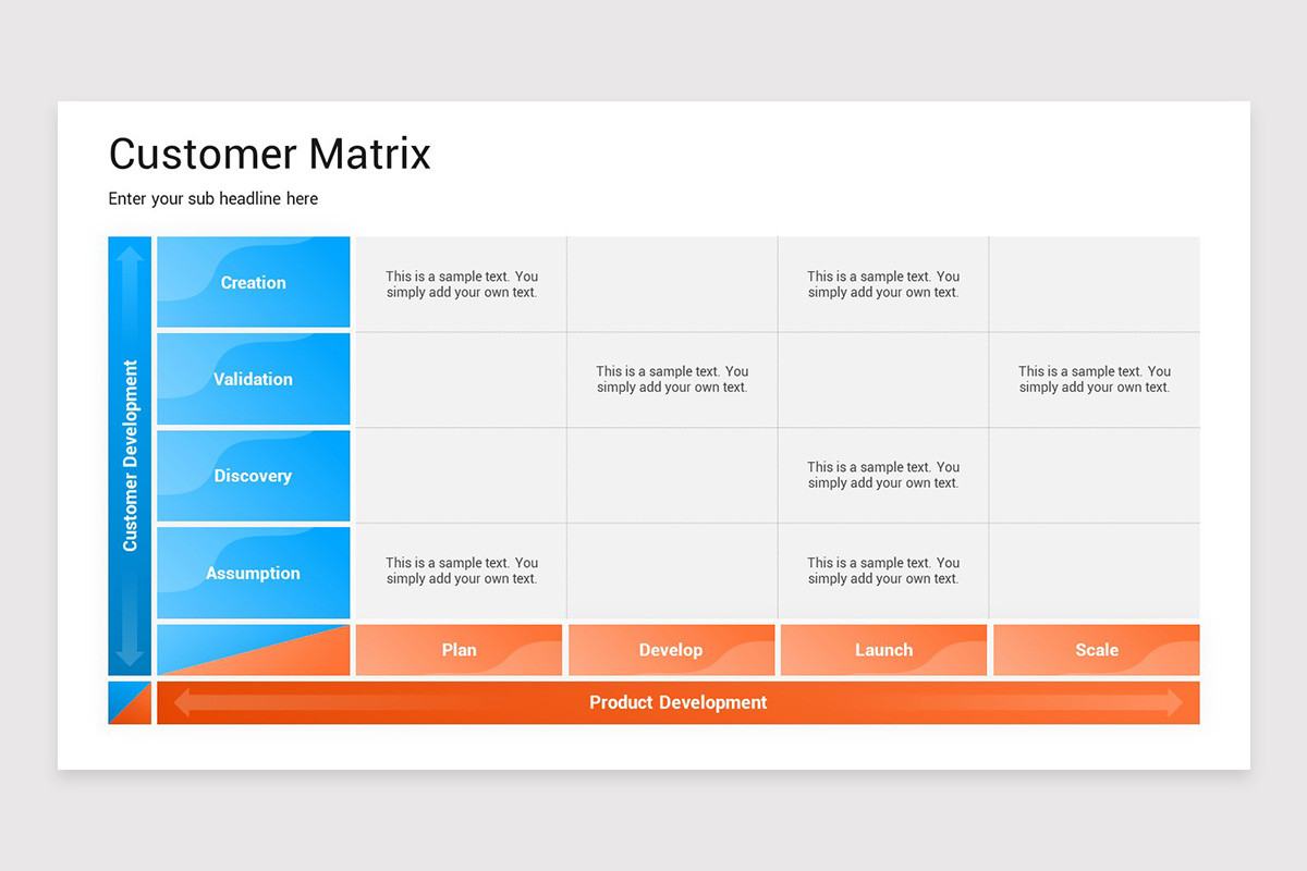 Customer Matrix PowerPoint Template | Nulivo Market