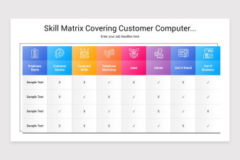 Customer Matrix PowerPoint Template | Nulivo Market
