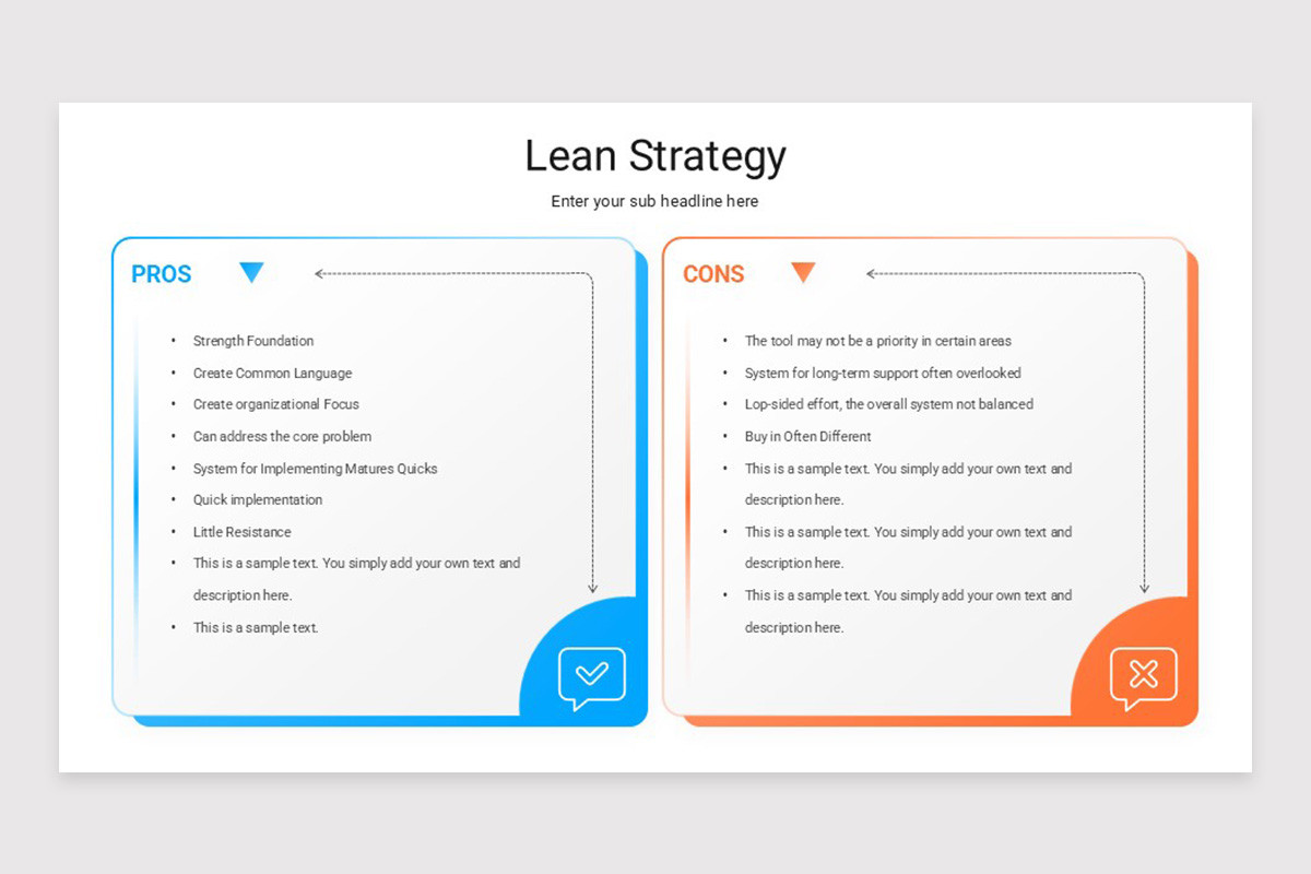 Lean Strategy Presentation PowerPoint Template | Nulivo Market
