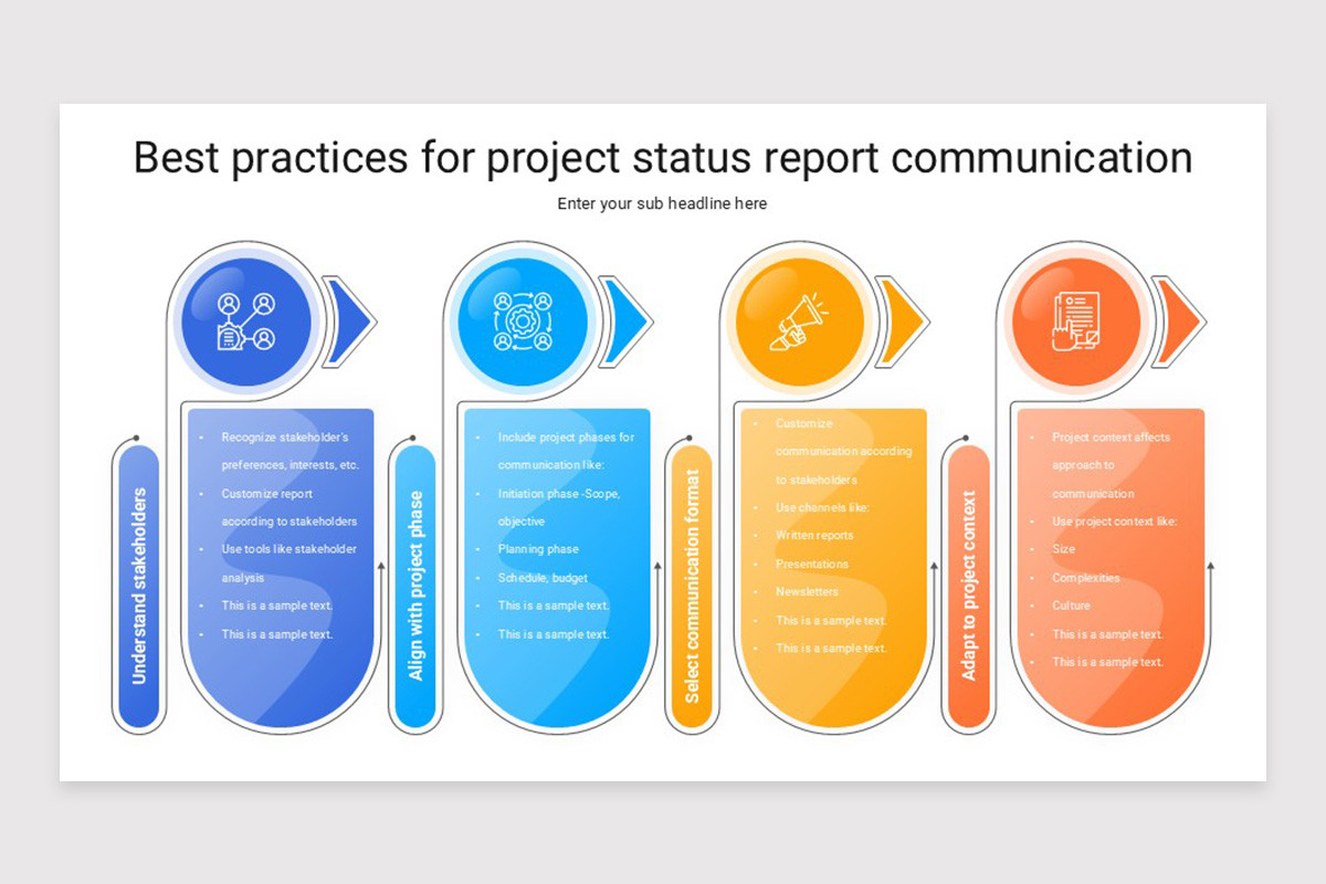 Communication Status Report Keynote Template | Nulivo Market