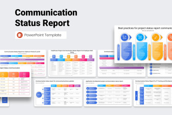 Communication Status Report PowerPoint Template | Nulivo Market