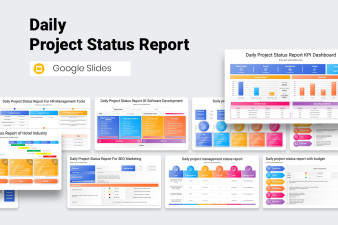 Daily Project Status Report Google Slides Template | Nulivo Market