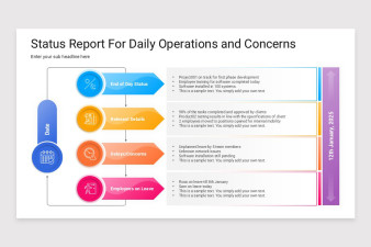 Daily Status Report Google Slides Template | Nulivo Market