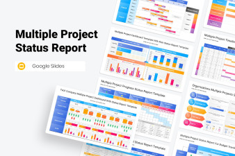 Multiple Project Status Report Google Slides Template | Nulivo Market