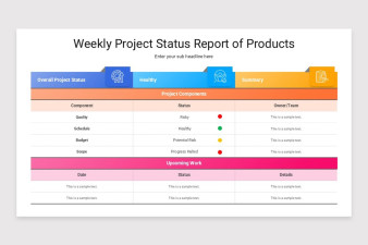 Project Status Report Keynote Template | Nulivo Market