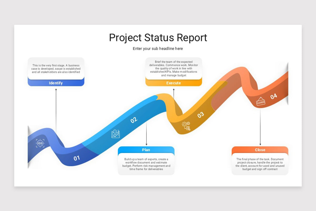 Project Status Report PowerPoint Template | Nulivo Market