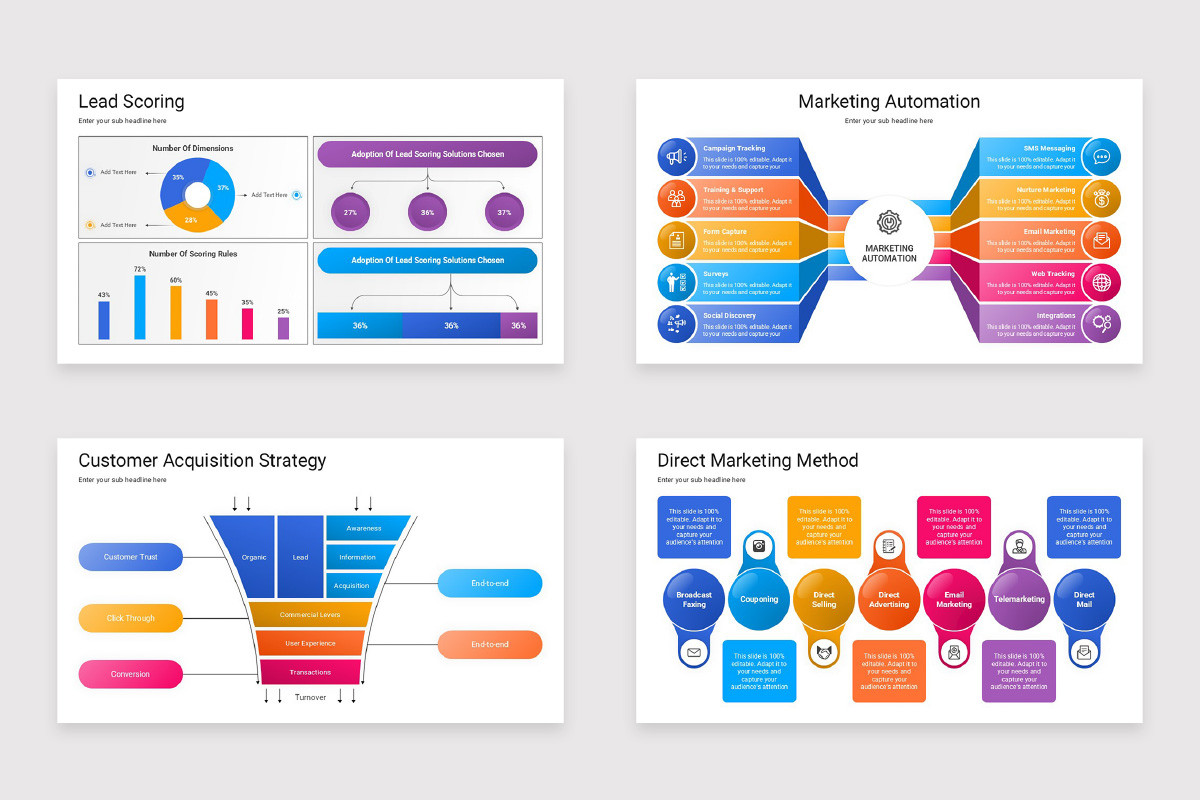 Customer Acquisition Techniques Models Google Slides Template | Nulivo ...