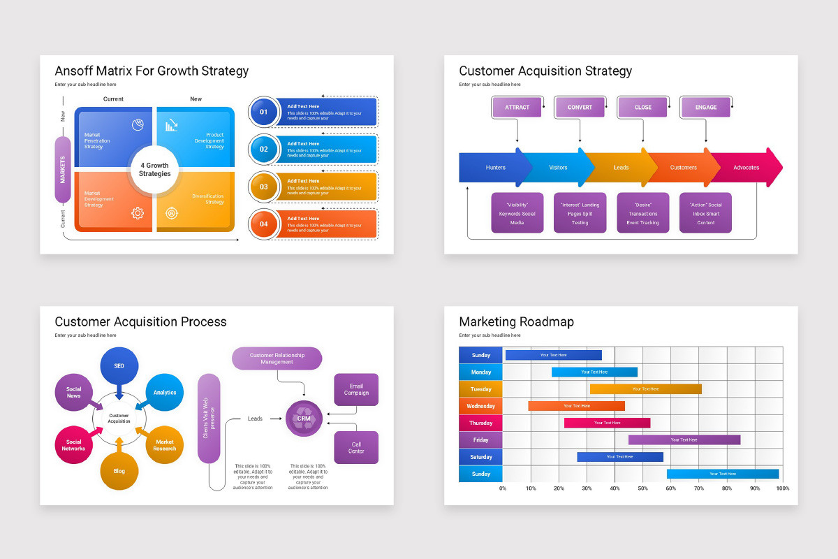Customer Acquisition Techniques Models Google Slides Template | Nulivo ...