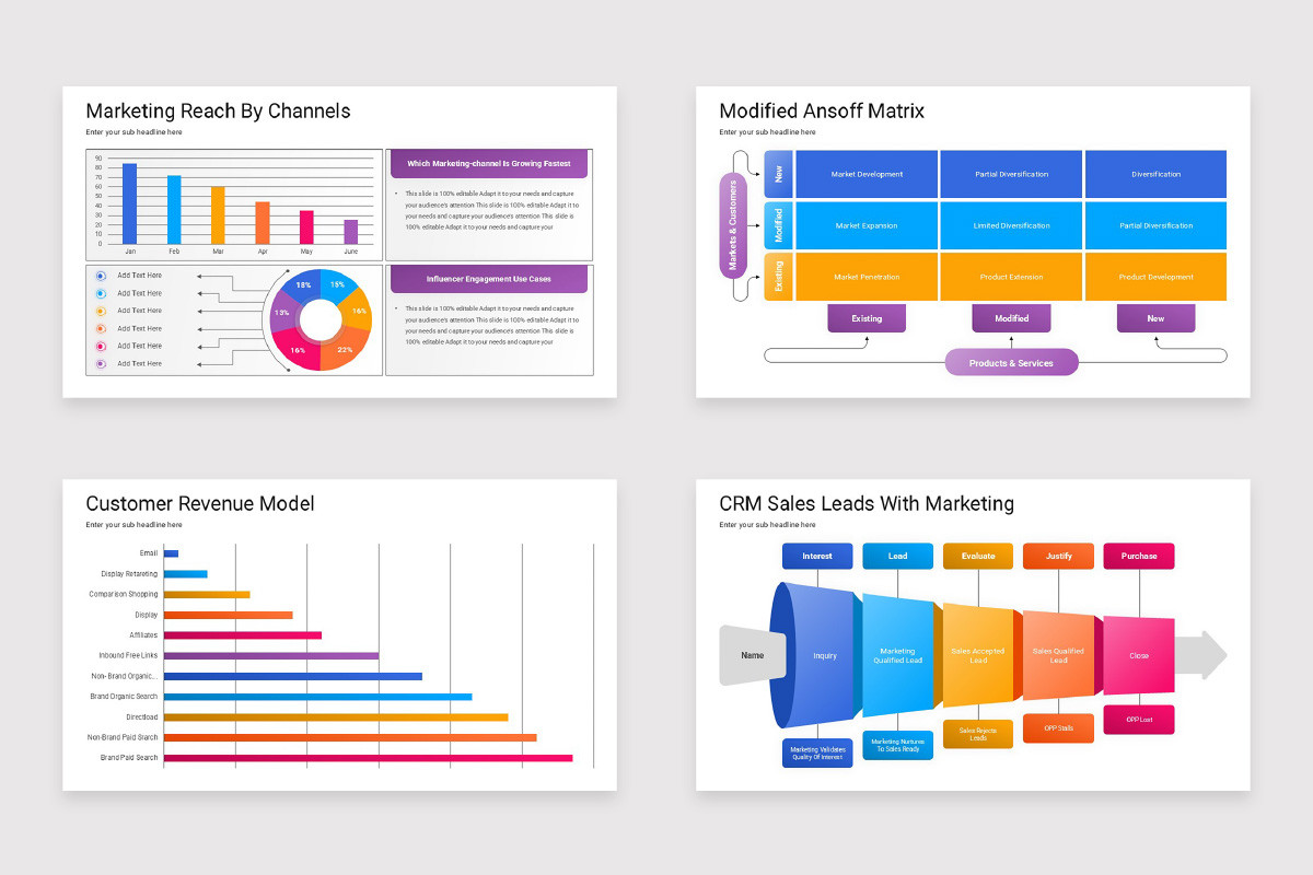 Customer Acquisition Techniques Models PowerPoint Template | Nulivo Market